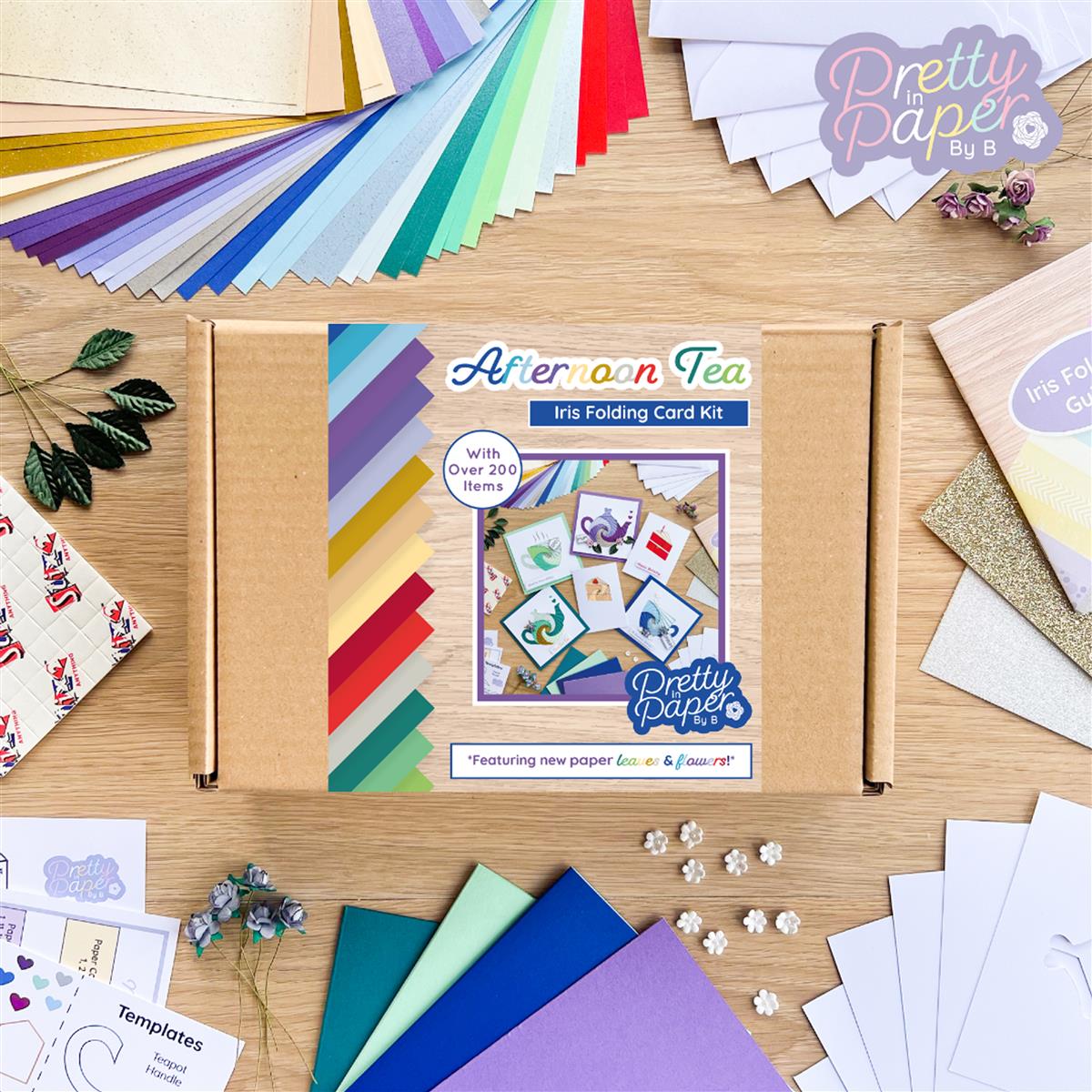 Afternoon Tea Card Making Kit| Iris Folding Craft Kit | HobbyMaker