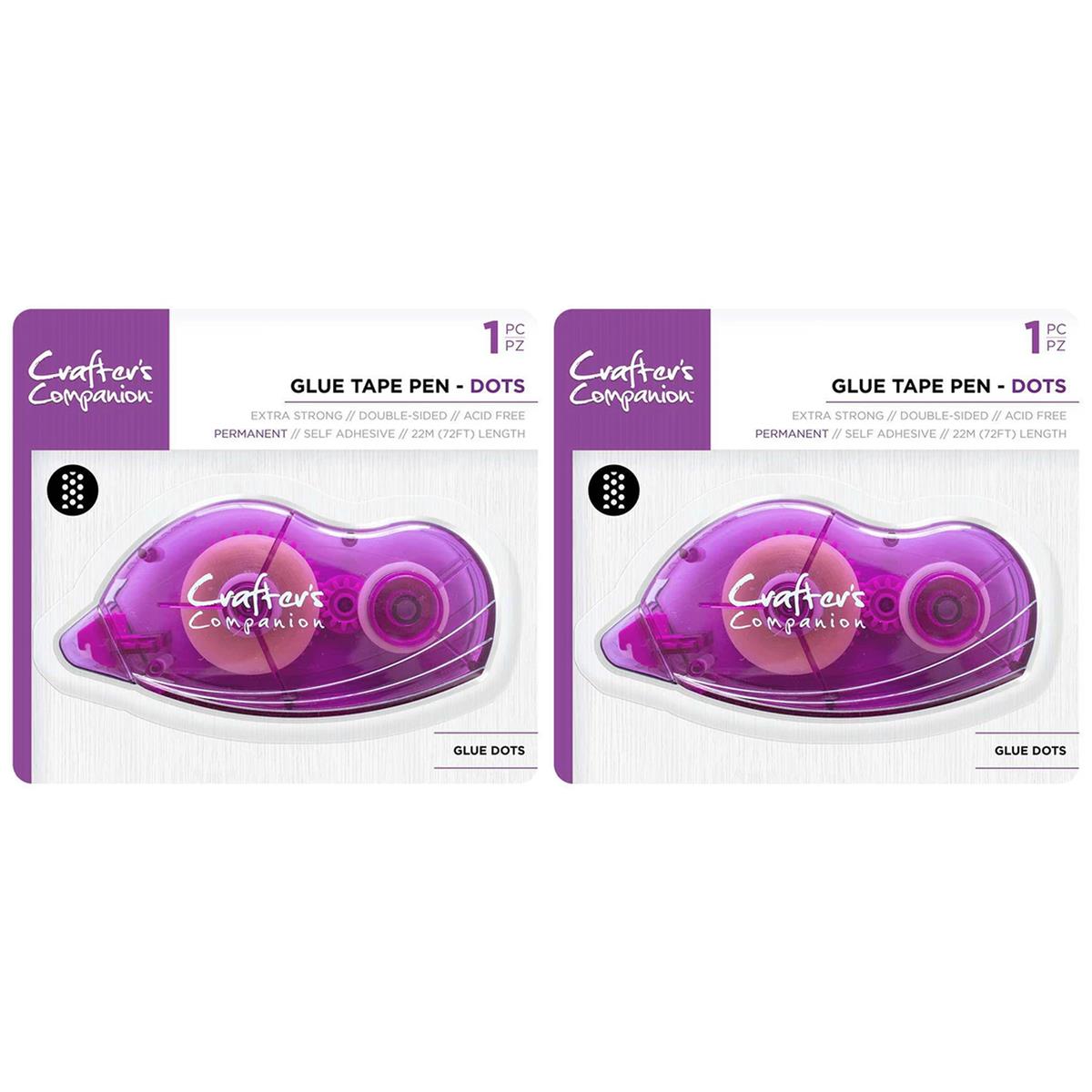 BOGOF Crafters Companion Extra Strong Glue Tape Pen Dots | HobbyMaker
