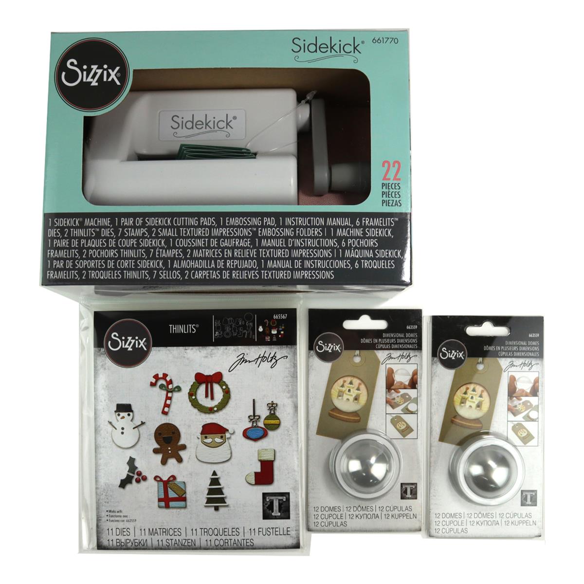 Sizzix Sidekick Festive Bundle, Inc; Sidekick Starter Kit, Christmas ...