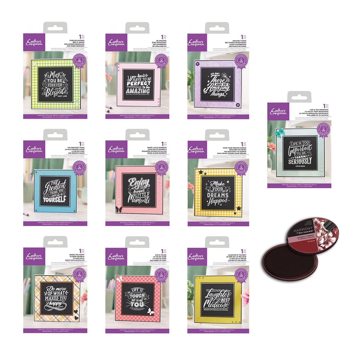 Crafter's Companion Chalkboard-Style Sentiment Stamps with FREE ...