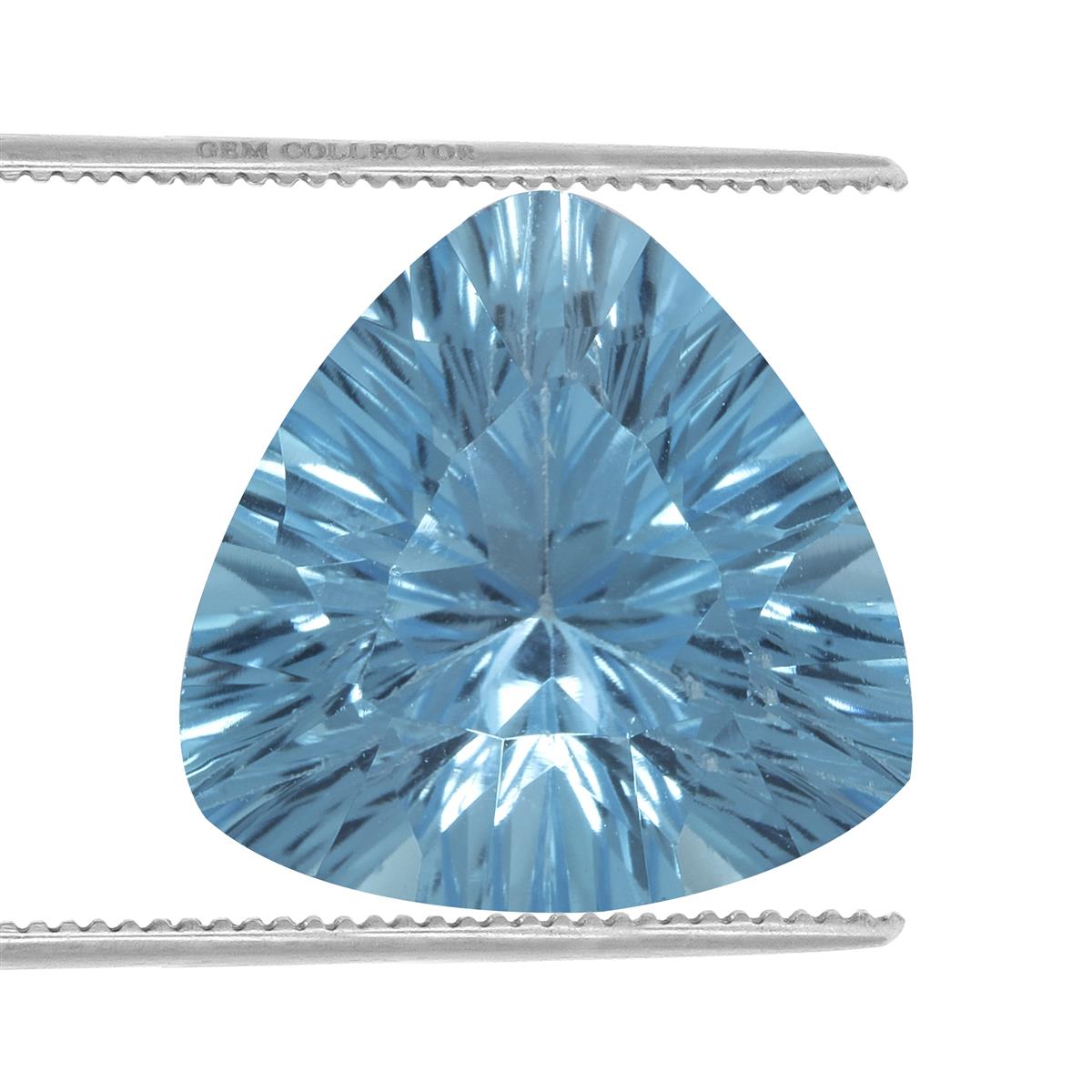 2.4cts Marambaia Swiss Blue Topaz 9x9mm Triangle | JewelleryMaker