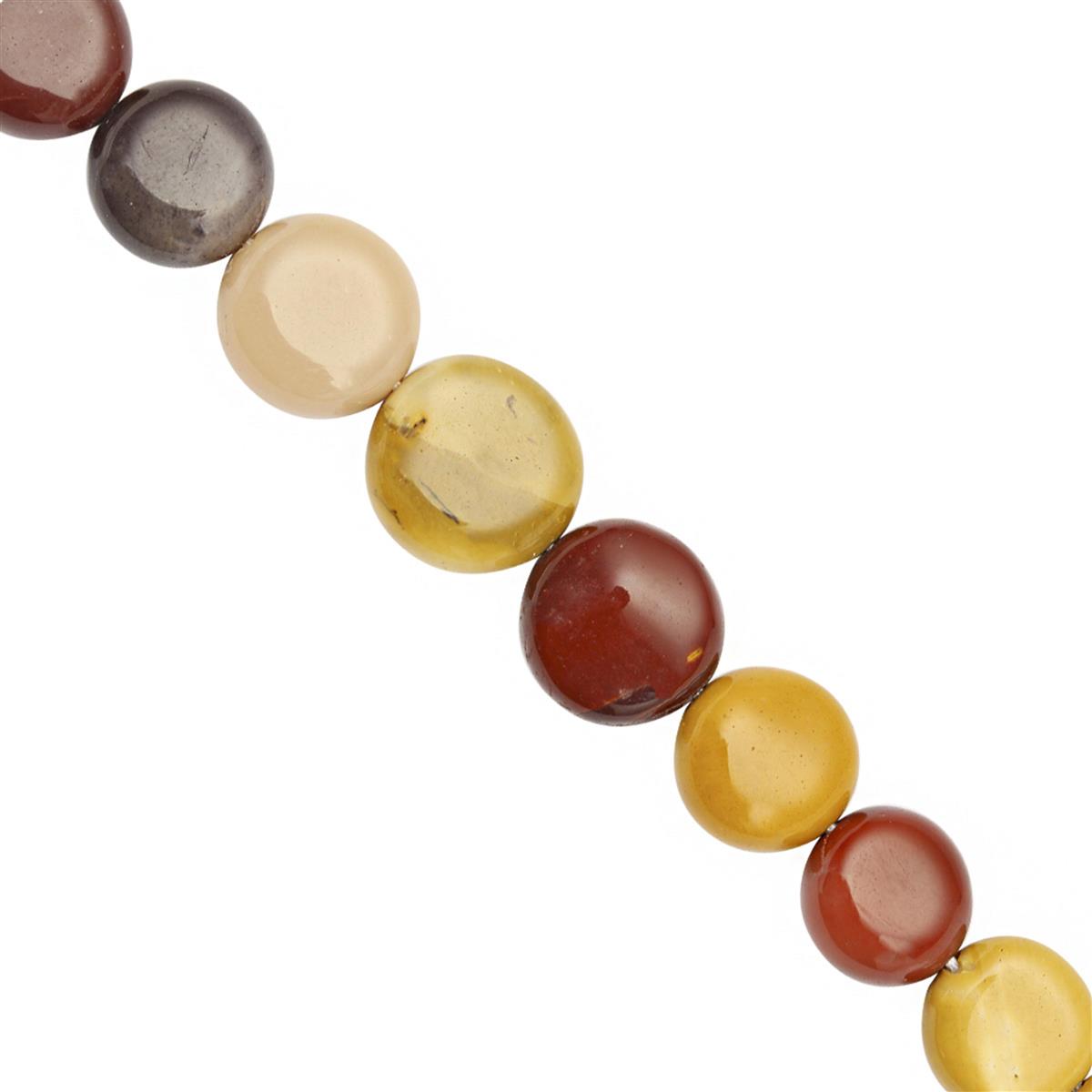 75cts Mookite Smooth Coin Approx 8 to 14mm, 15cm Strand | JewelleryMaker