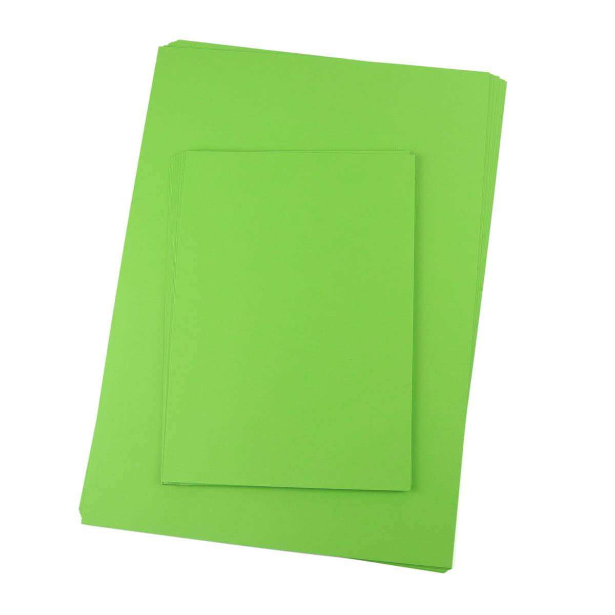 Paper Dienamics Simply Green A4 + srA3 30 Sheet Craft Card Pack -250gsm ...