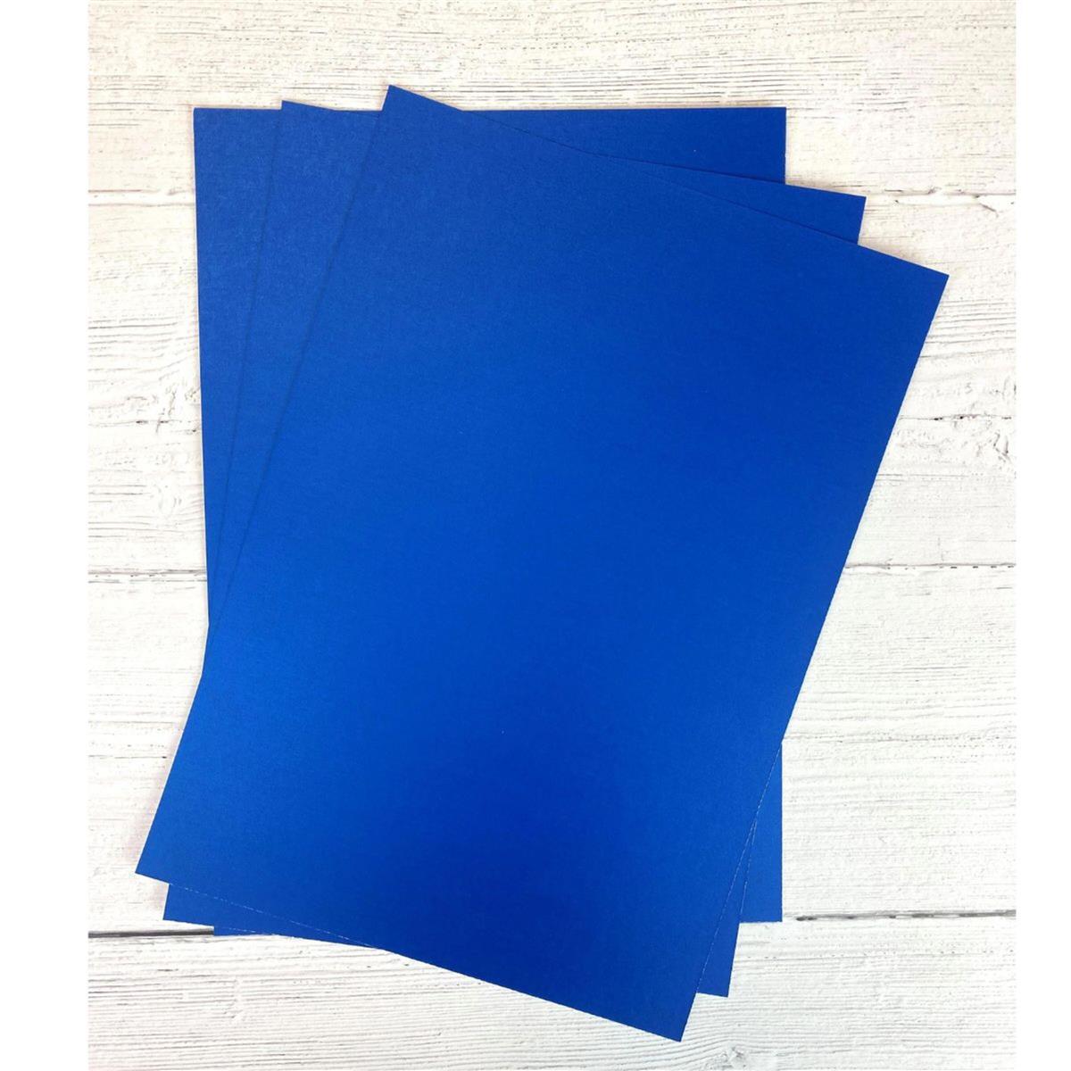 A4 Pearl Card Royal Blue 300gsm Pack of 10 | HobbyMaker
