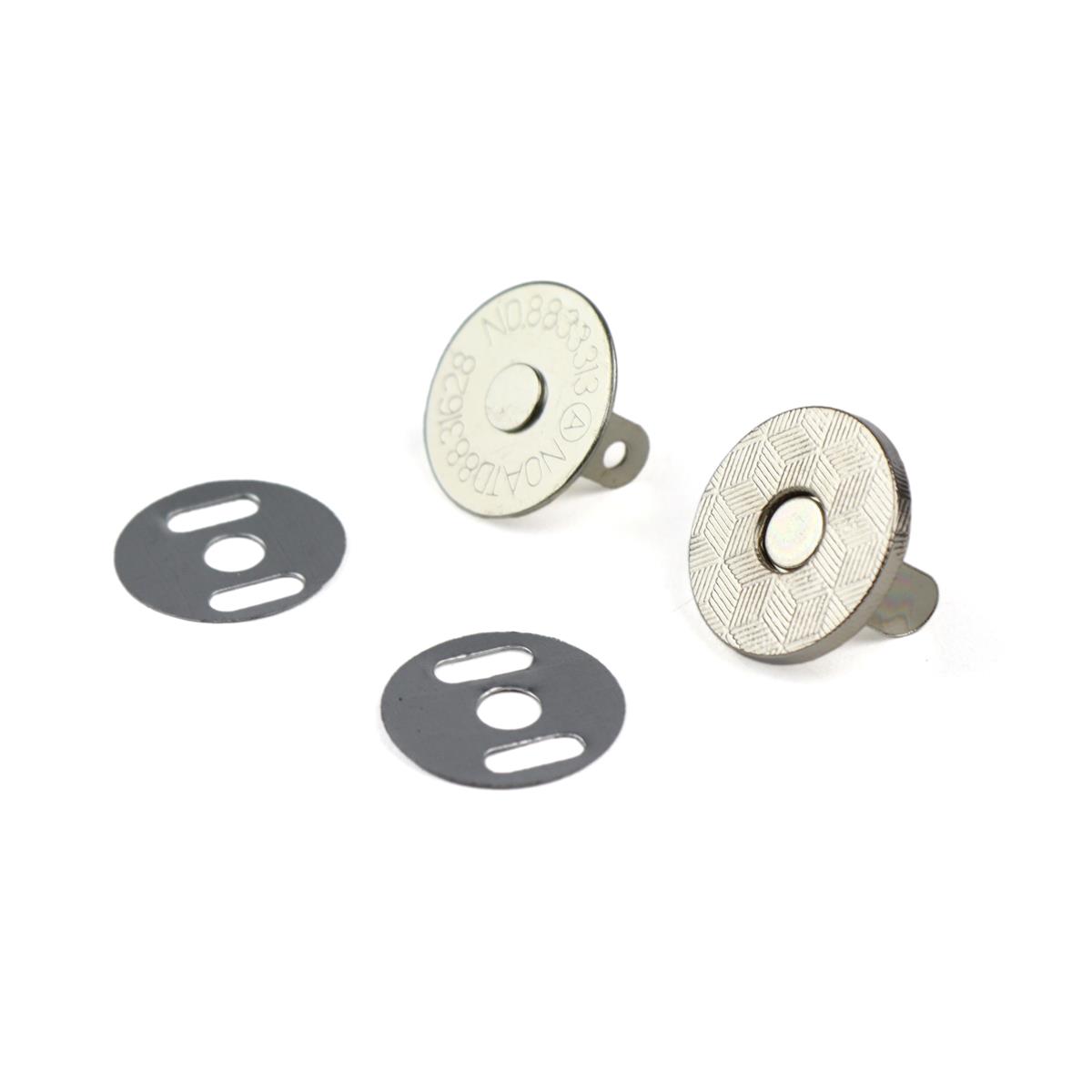 18mm Thin Silver Magnetic Snap Fastener | SewingStreet