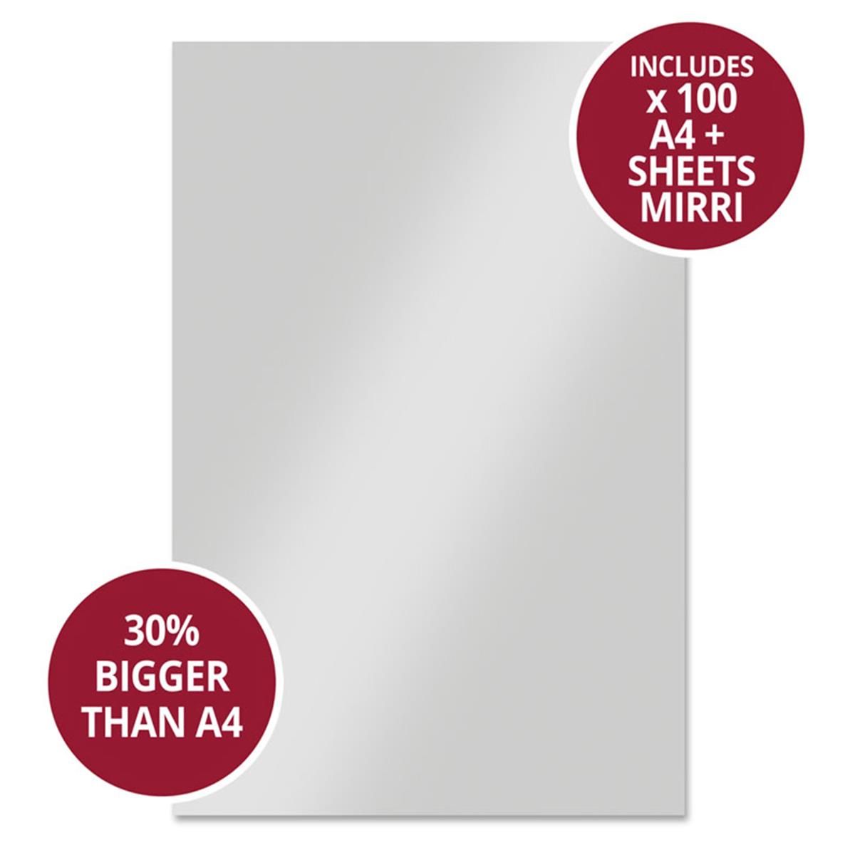 A4+ Oversized Silver Mirri Card Megabuy | HobbyMaker