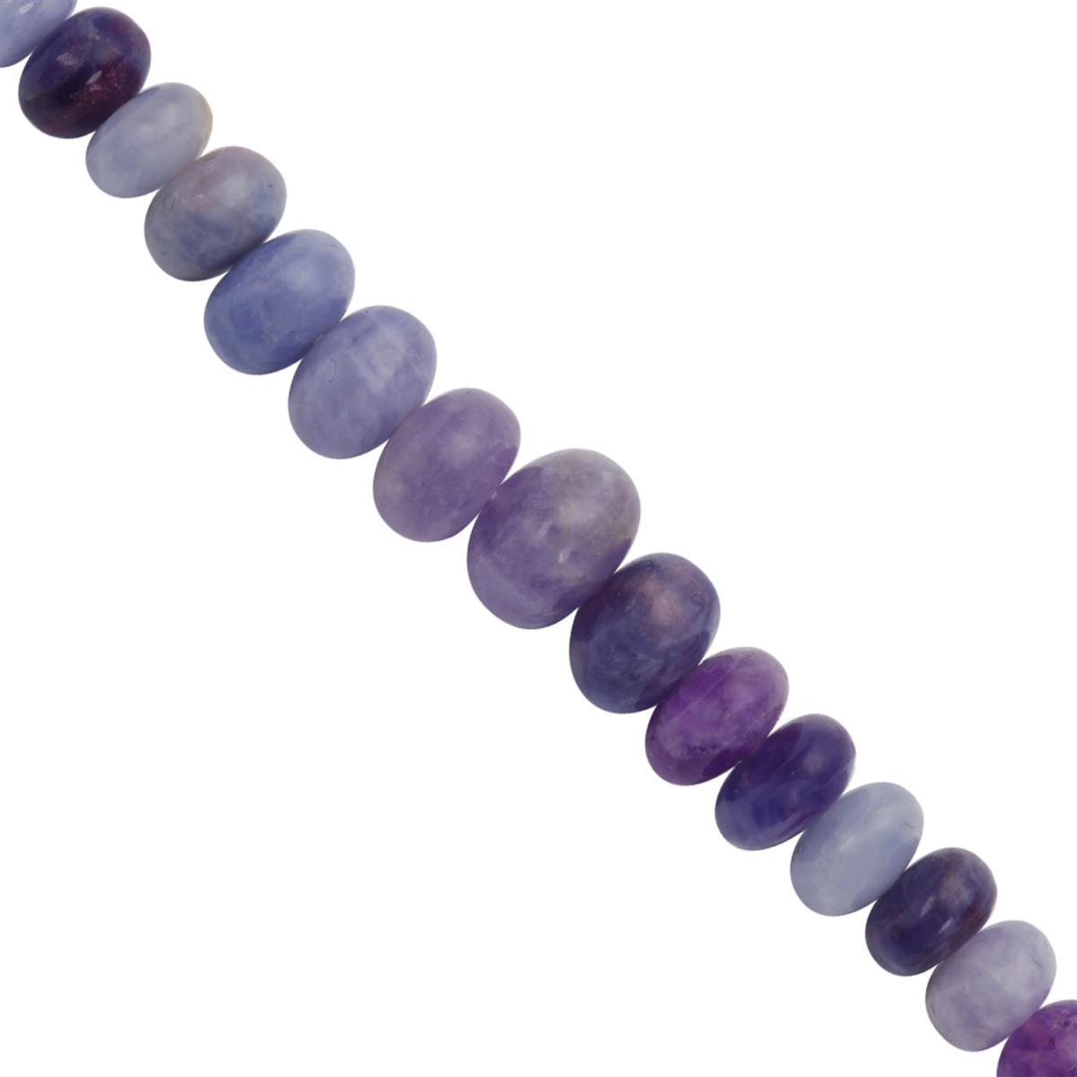 35cts Hackmanite Smooth Rondelles Approx 5x3 to 8x5mm, 10cm Strand ...