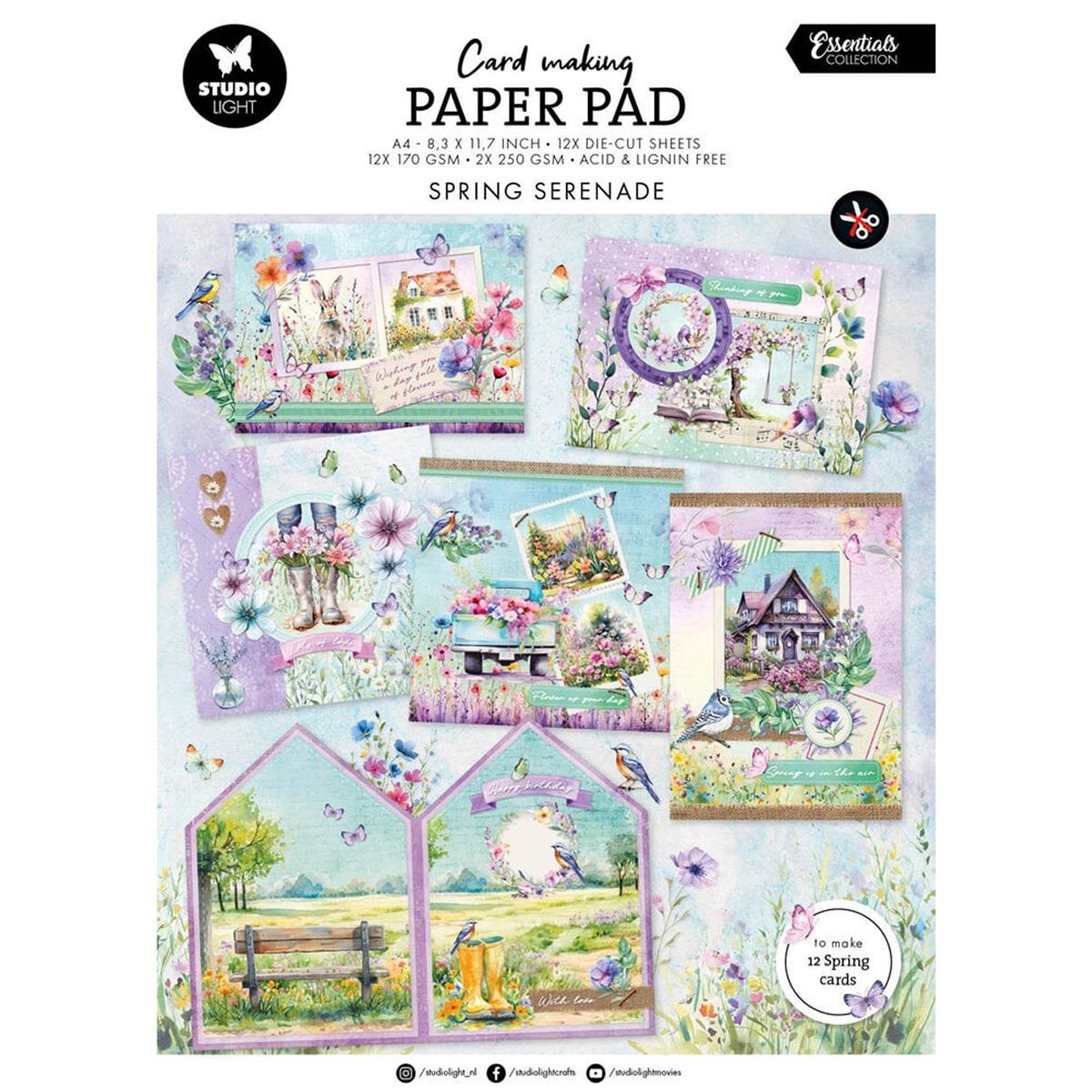 SL Card making pad Spring serenade Essentials 210x294x4mm | HobbyMaker