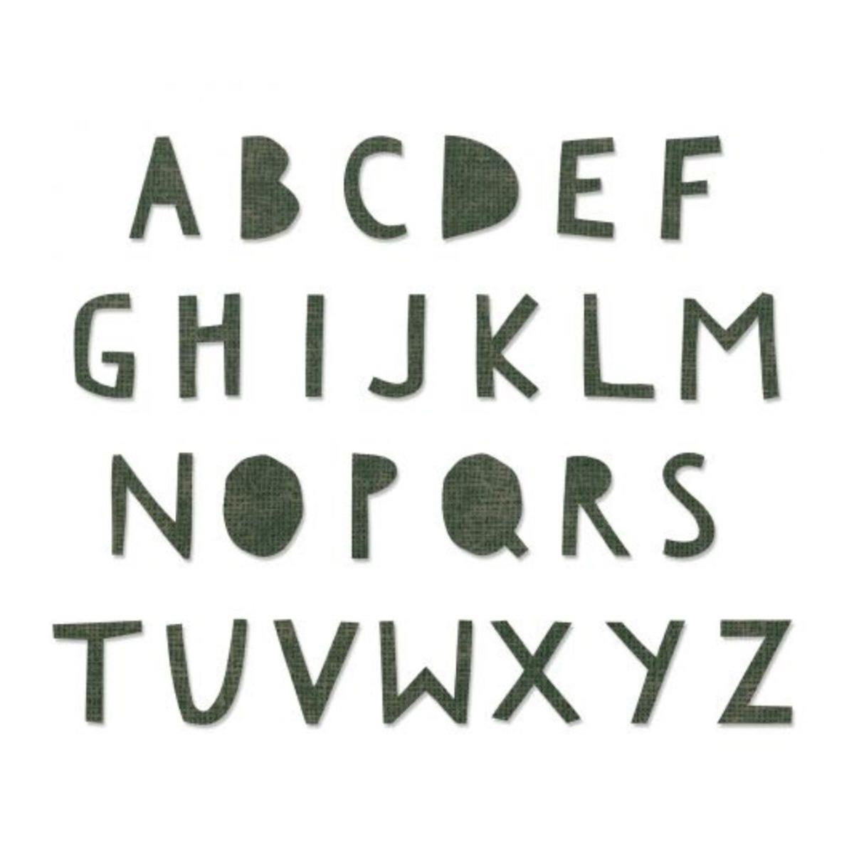 Bigz XL Alphabet Die Cutout Upper by Tim Holtz | HobbyMaker