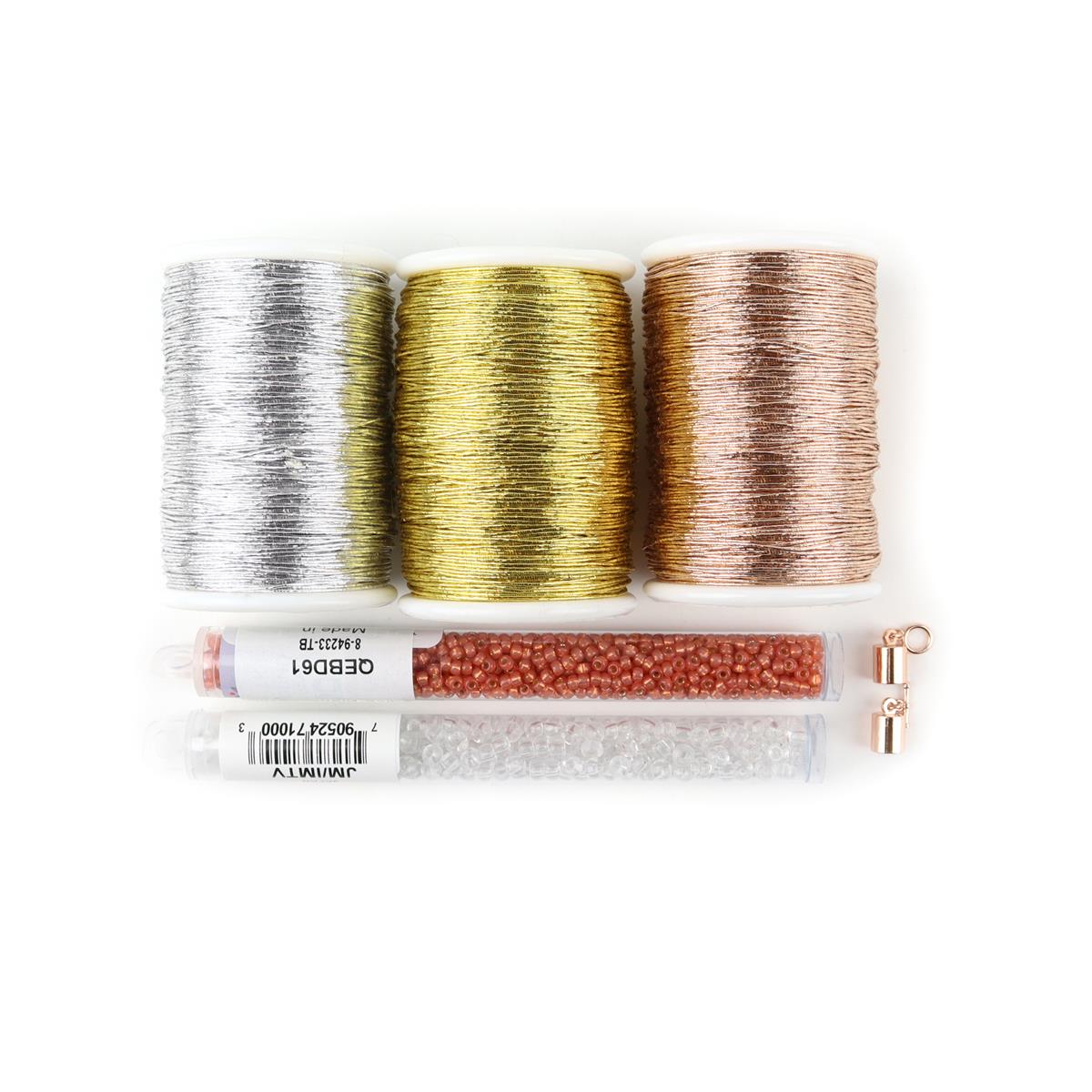 Metallic Thread Launch - Gold, Rose Gold, Silver Thread with Rose Gold ...