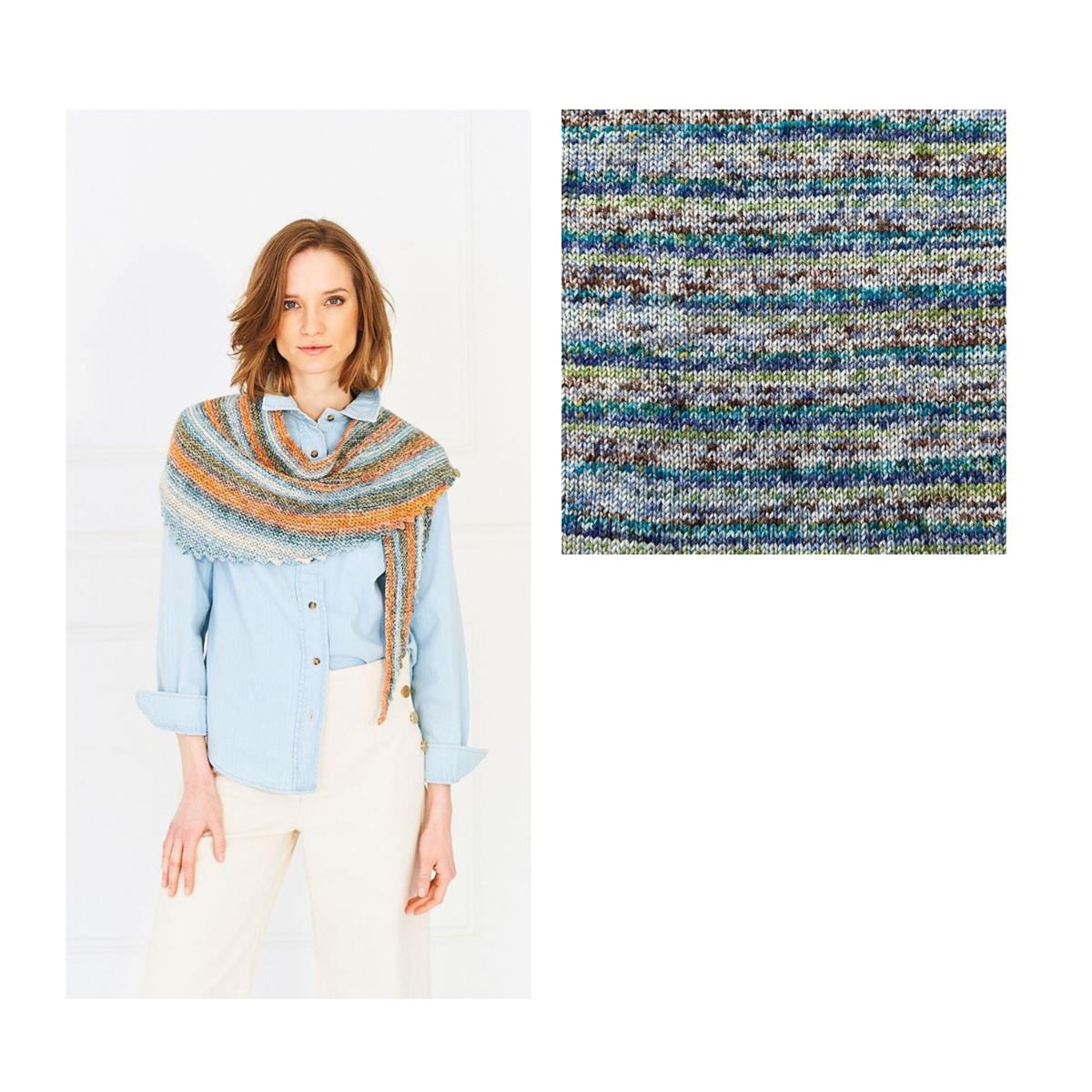 Stylecraft Batik Elements Swirl Water Yarn Bundle (2 Balls) With Free ...