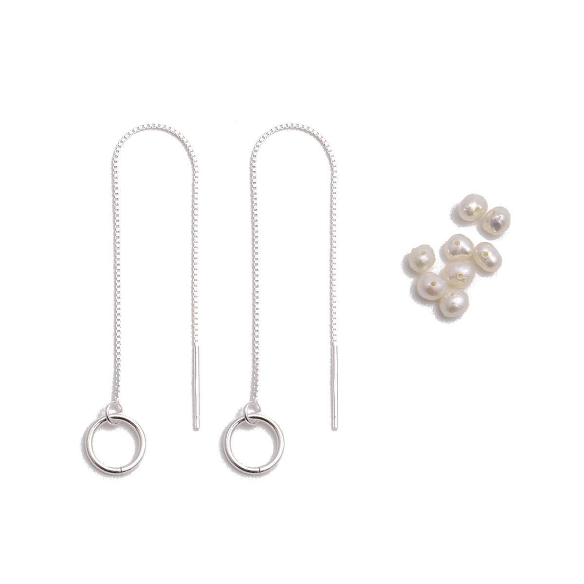 925 Sterling Silver Earring Mini Makes with 4 Pairs of 4x3mm Potato ...