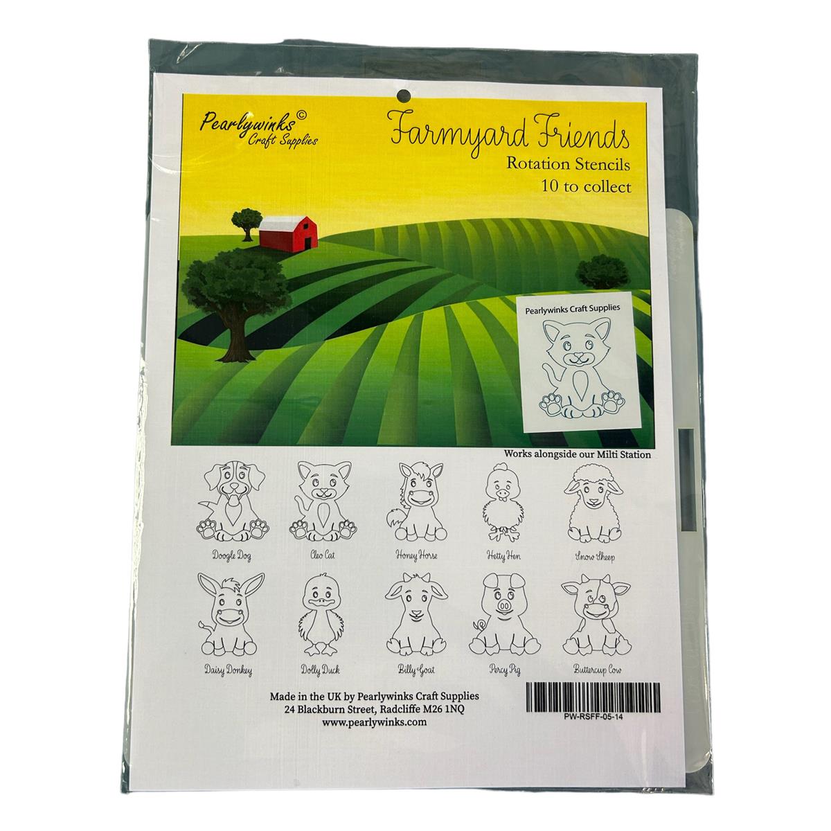 Farmyard Collection Cleo Cat Rotation Stencil | HobbyMaker