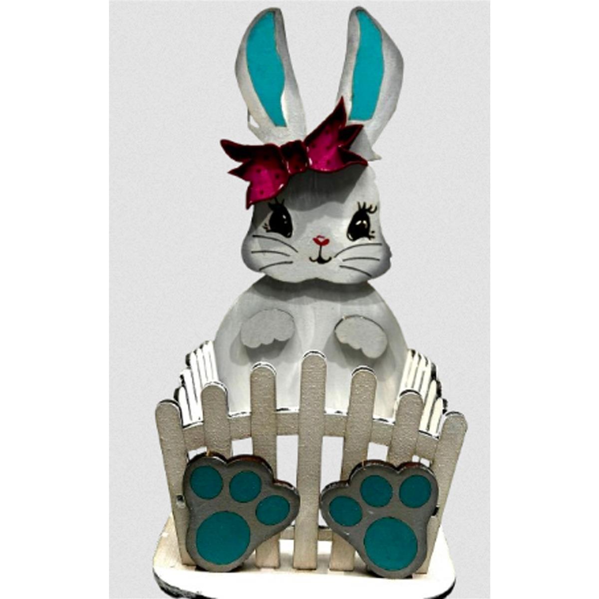Glitzcraft- MDF Bunny Easter Fence Box | HobbyMaker