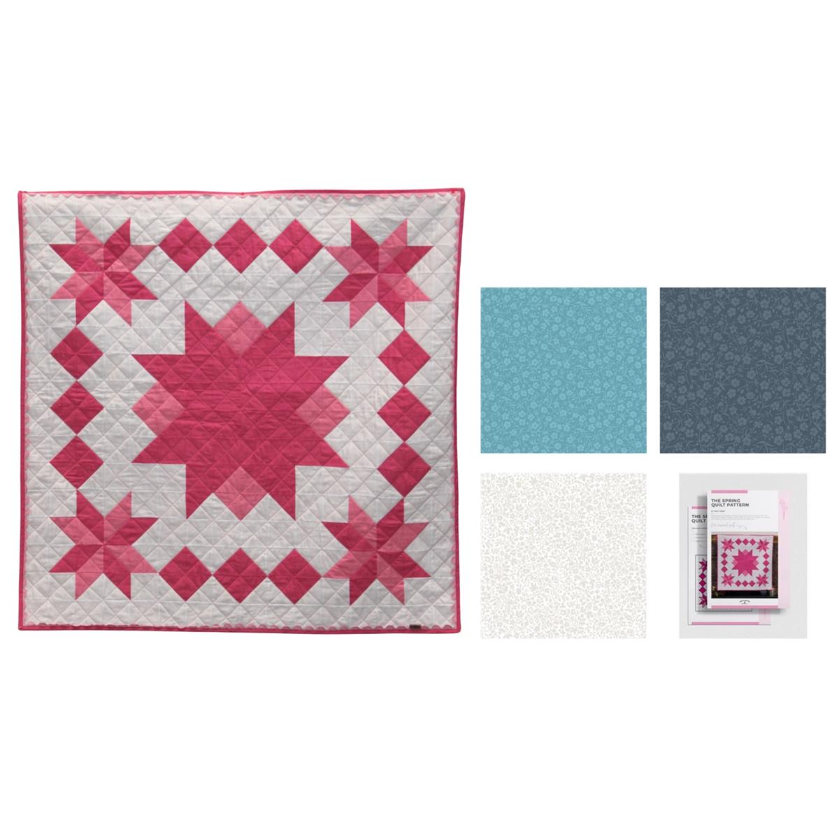 Rope & Anchor Liberty Spring Quilt Kit: Pattern & Fabric (4.5m ...