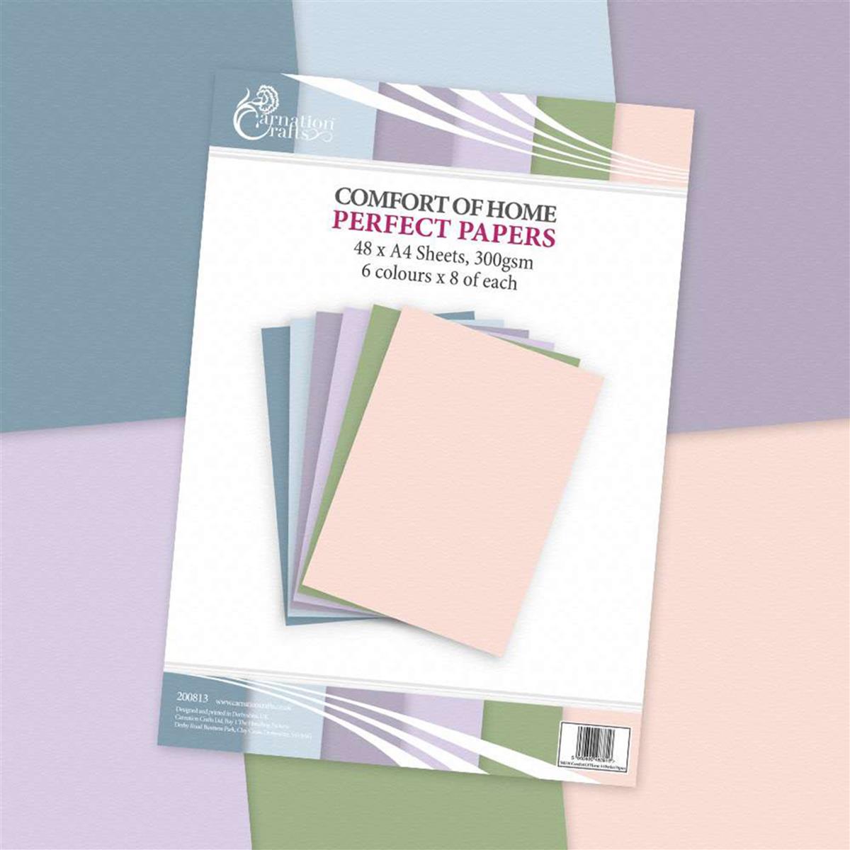 Carnation Crafts Comfort Of Home A4 Perfect Papers 300gsm 48 sheets ...