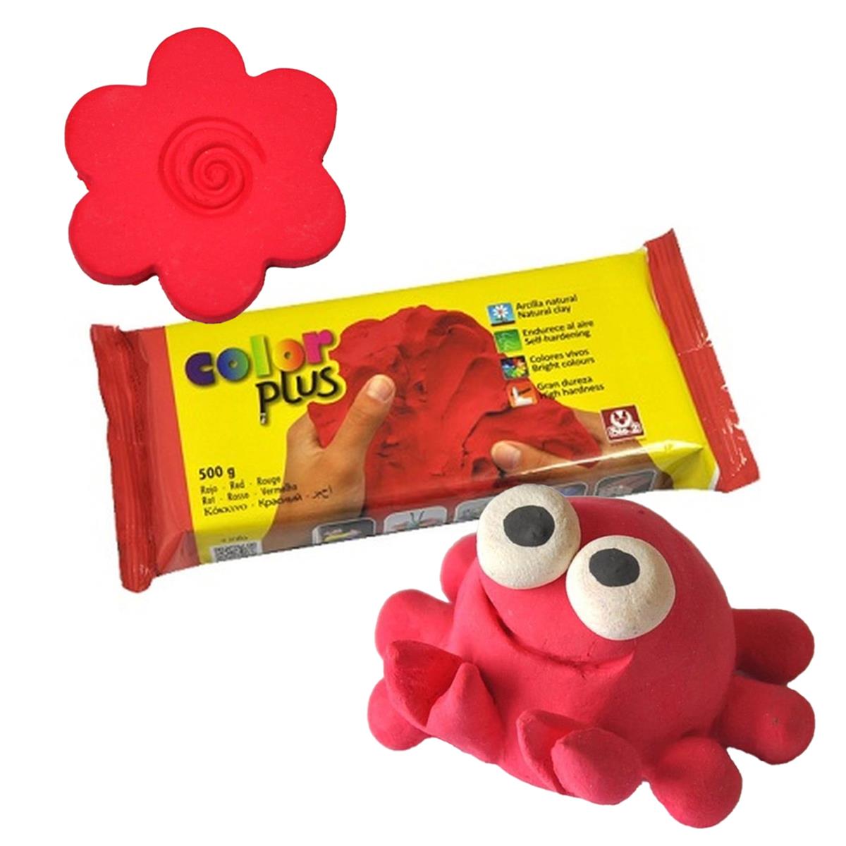 ColorPlus Natural Self Hardening Clay - Red | HobbyMaker