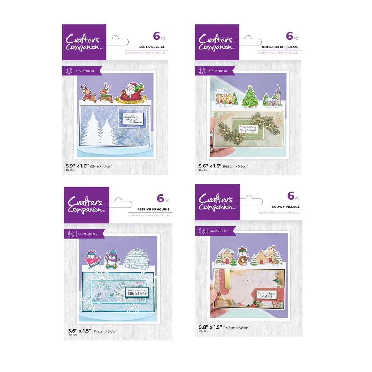 Crafter's Companion - Festive Edge - Stamps & Dies | HobbyMaker