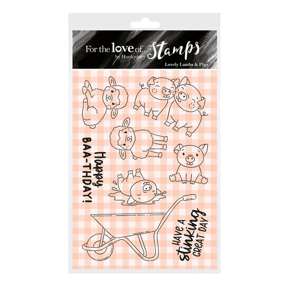 Hunkydory - For the Love of Stamps - Lovely Lambs & Pigs | HobbyMaker