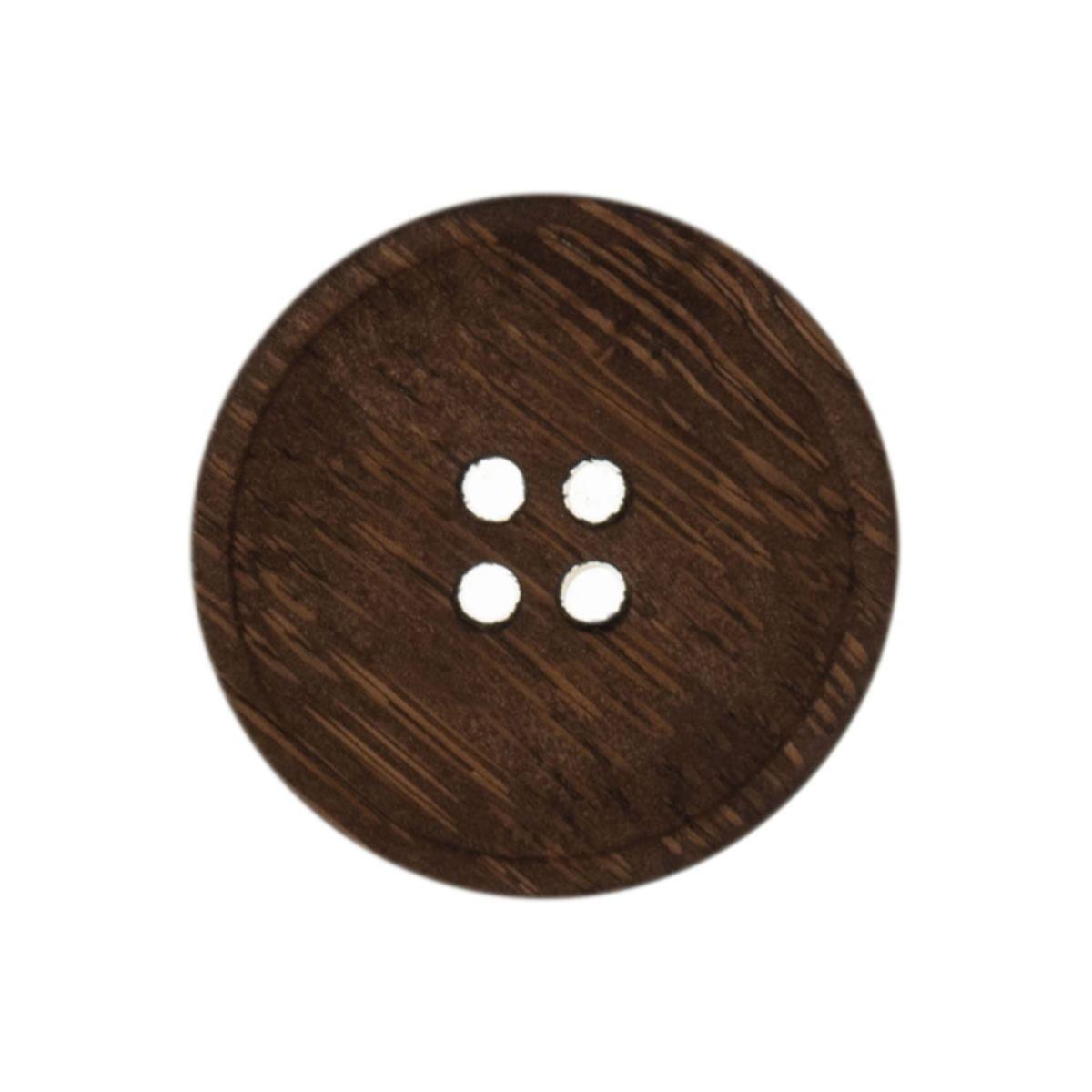 Eco-Conscious Bamboo Buttons 4 Hole 20mm (5pcs) | SewingStreet