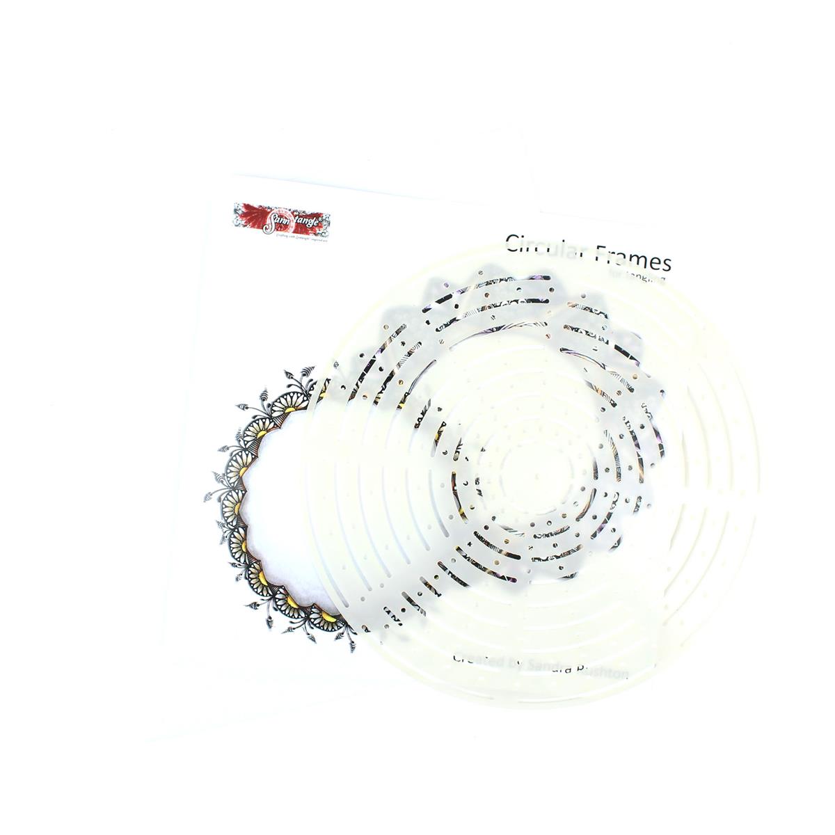 Do NOT USE Sanntangle Circle Frame Stencil & Booklet | HobbyMaker