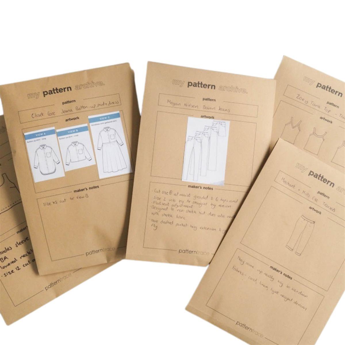 Patterntrace Pattern Storage Envelopes Pack of 10 | SewingStreet