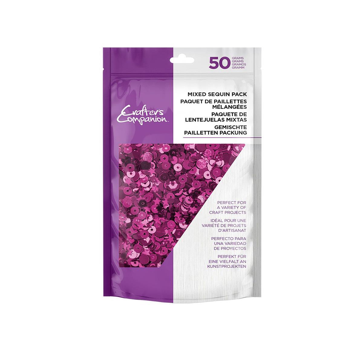 Crafters Companion Mixed Sequin Pack - Dusky Pink | HobbyMaker