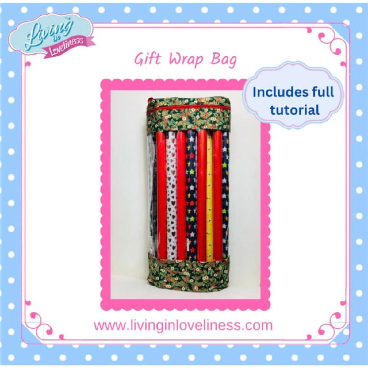 Living in Loveliness Gift Wrap Bag Pattern | SewingStreet