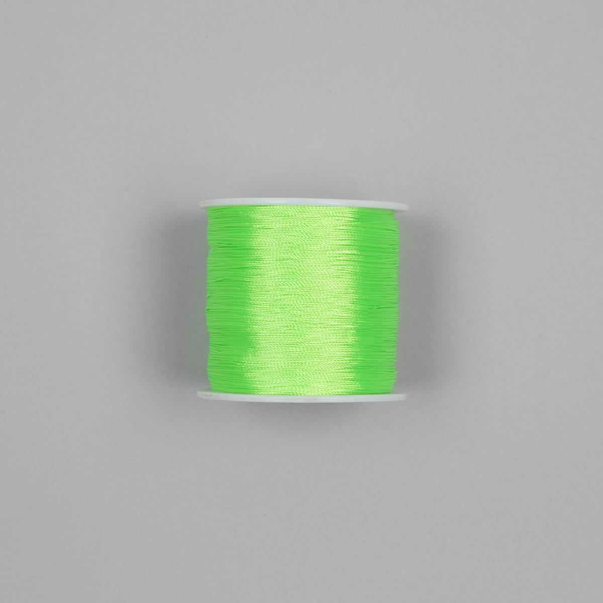 200m Neon Lime Green Nylon Thread Approx 0.3mm | JewelleryMaker
