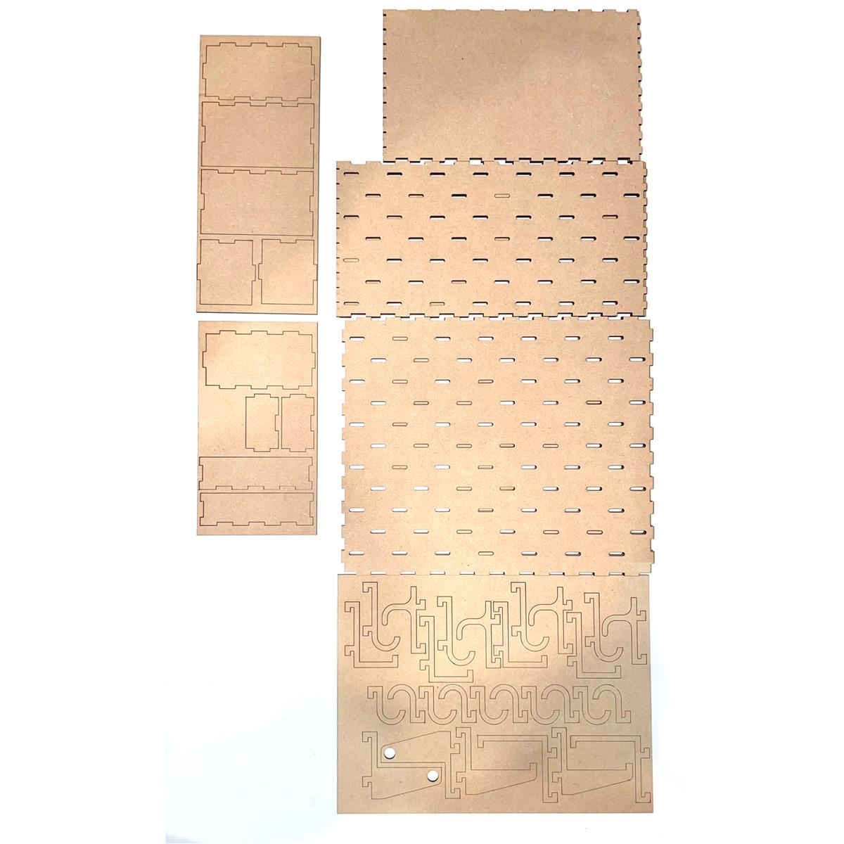 Bert & Gert's MDF Peg Board Box and Accessories | HobbyMaker