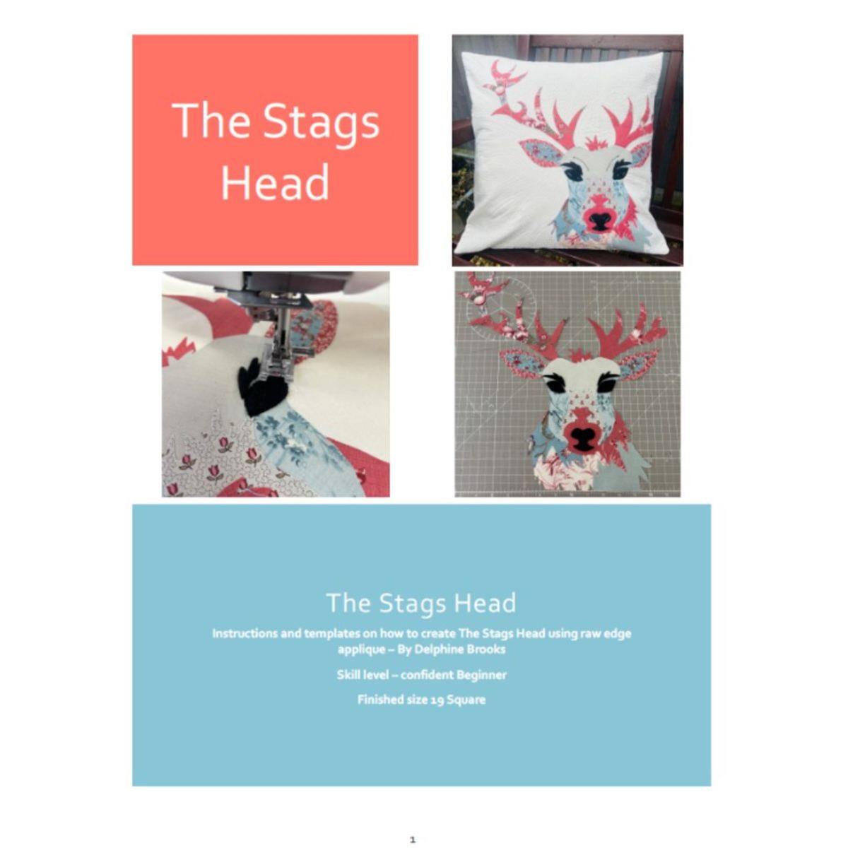 Delphine Brooks Stag Applique Cushion Instructions | SewingStreet