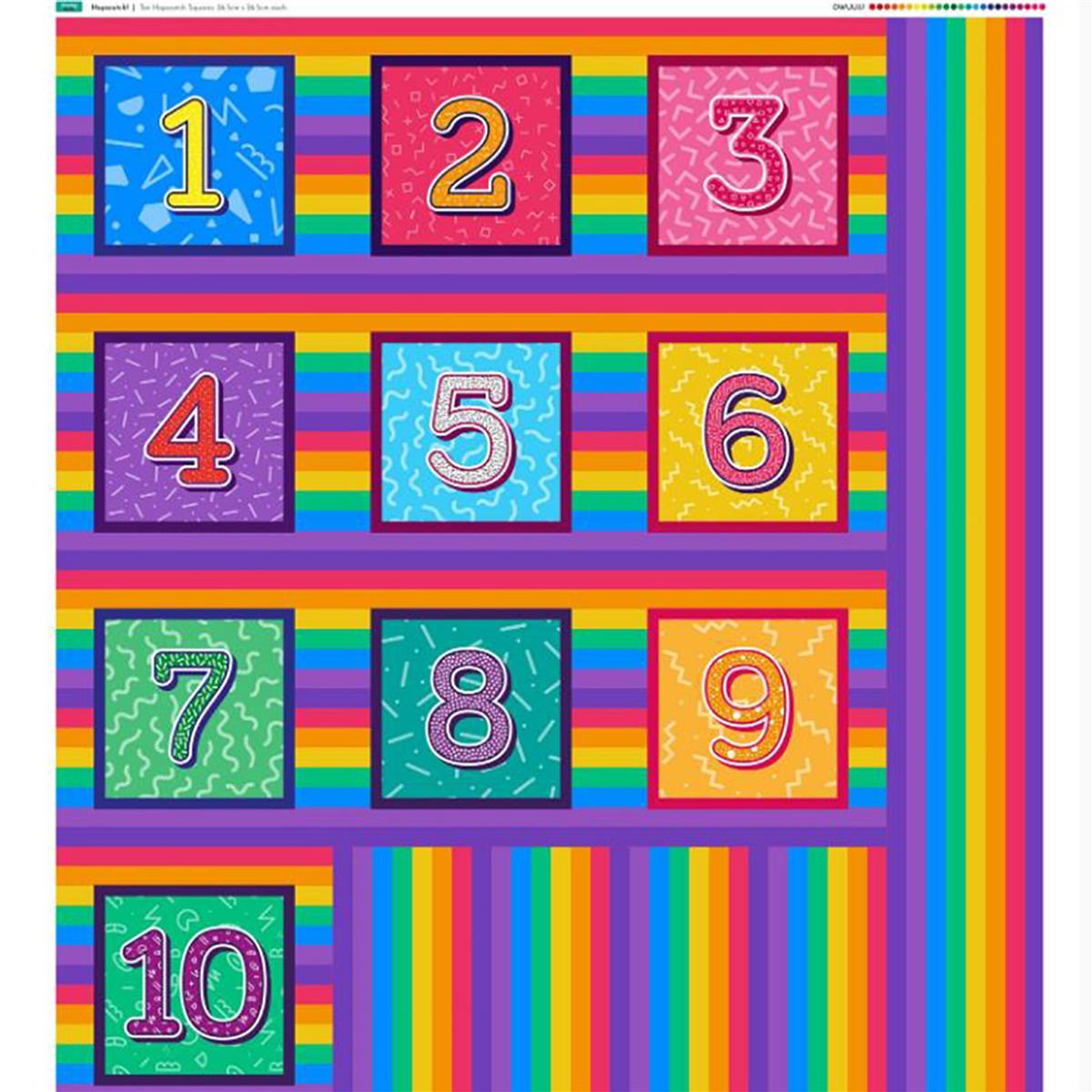 Hopscotch Rainbow Panel | SewingStreet