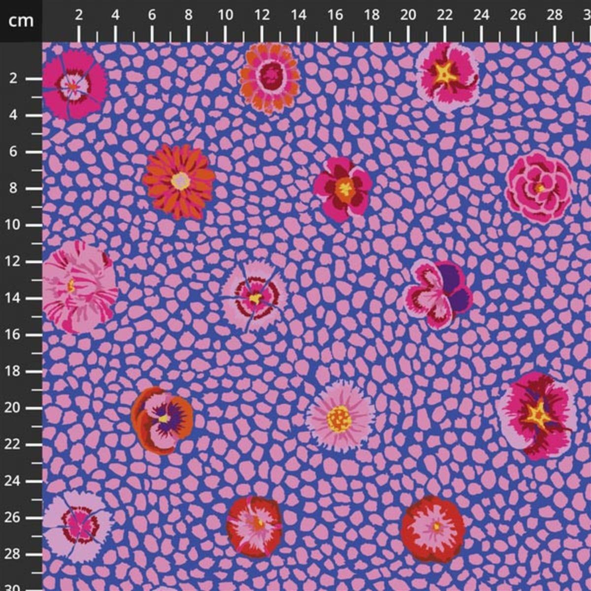 Kaffe Fassett Collective Guinea Flower Pink Fabric 0.5m | SewingStreet