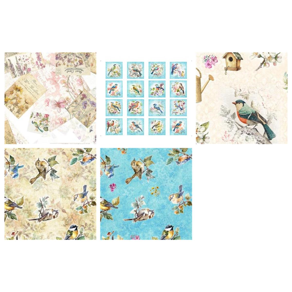 Dan Morris Birdsong Collection Fabric Bundle: Panel 0.92m & Fabric (2m). Save £5 | SewingStreet