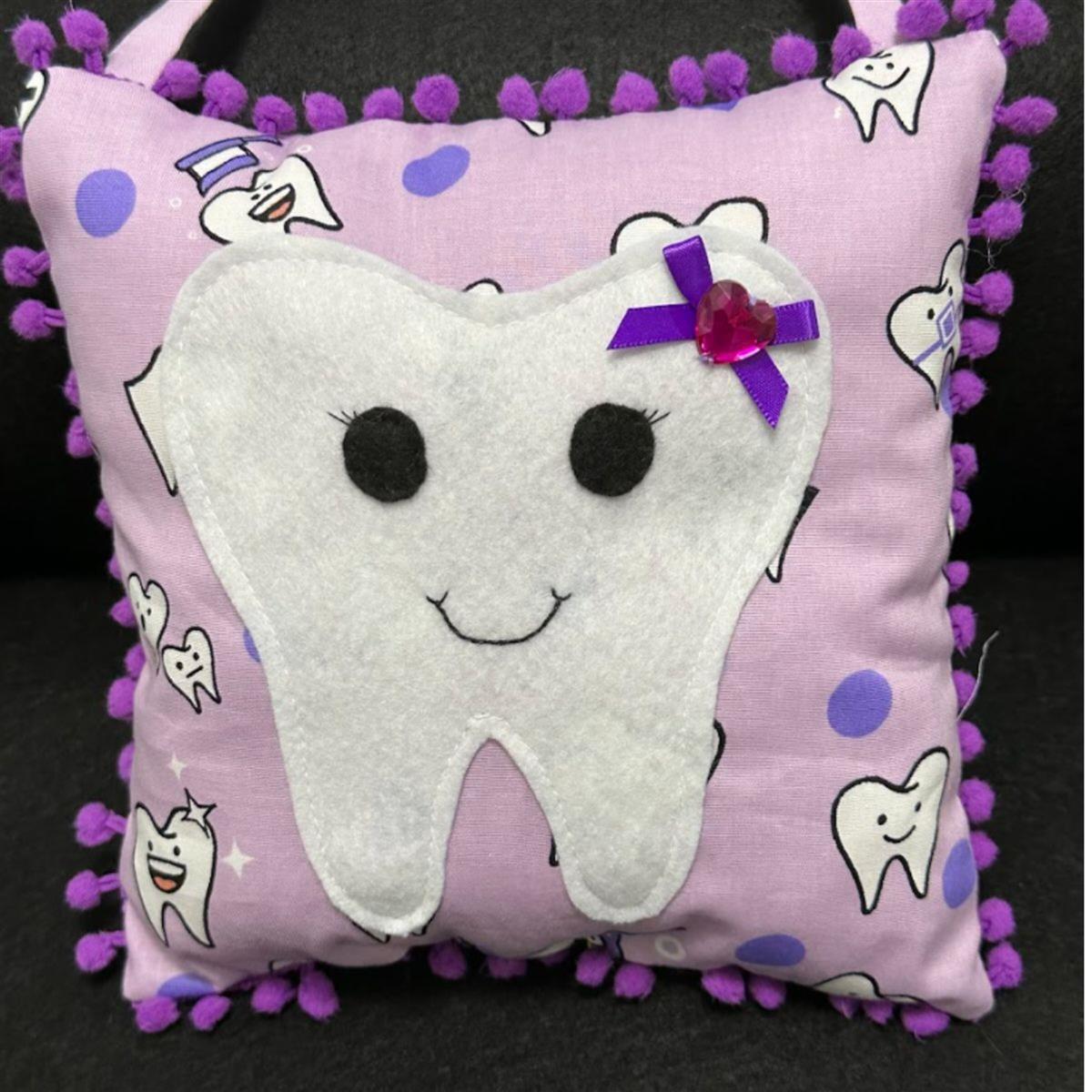Allison Maryon's Lilac Happy Teeth Tooth Fairy Pillow Kit - Lilac Trim ...