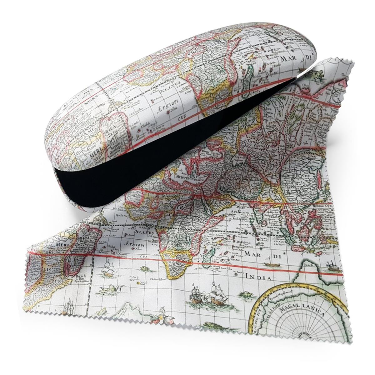 Map Of The World Glasses Case and Lens Cloth | SewingStreet