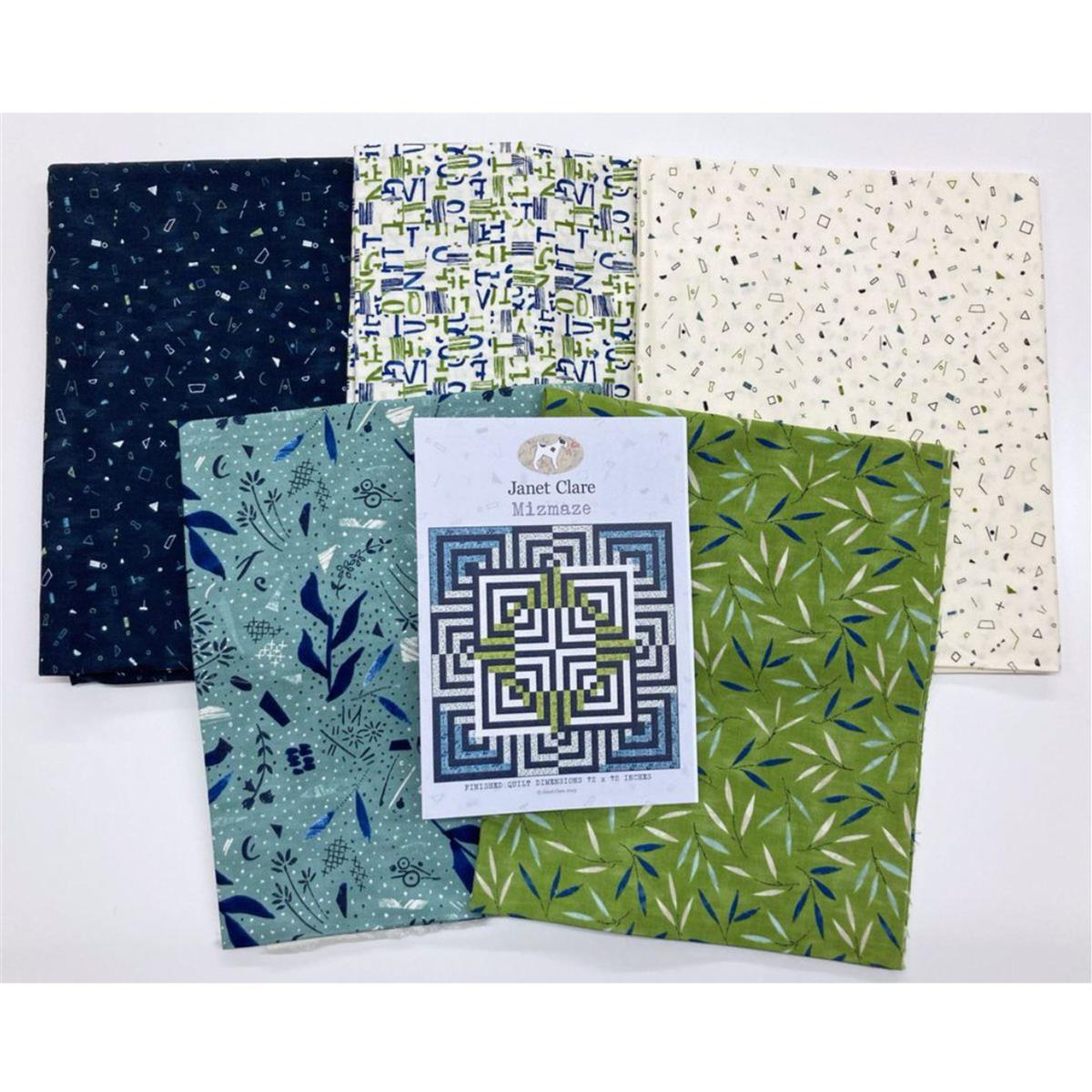 Janet Clare Mizmaze Limited Edition Quilt Kit - with 'Collage' Fabrics ...