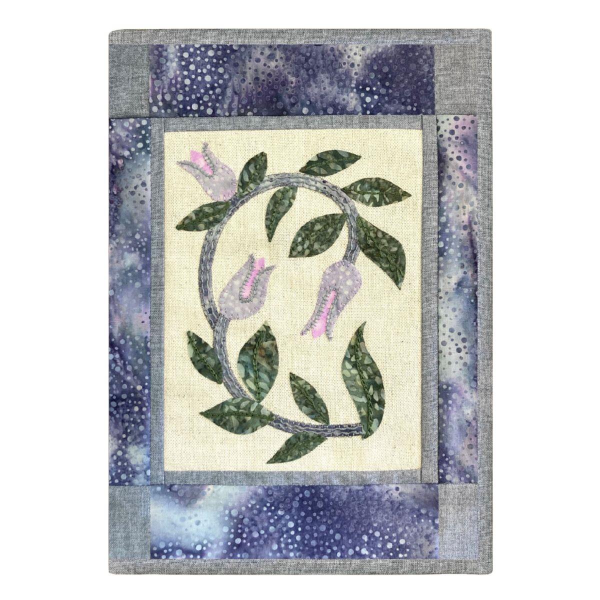 Village Fabrics Batik Book Cover; includes Notebook - Grey | SewingStreet