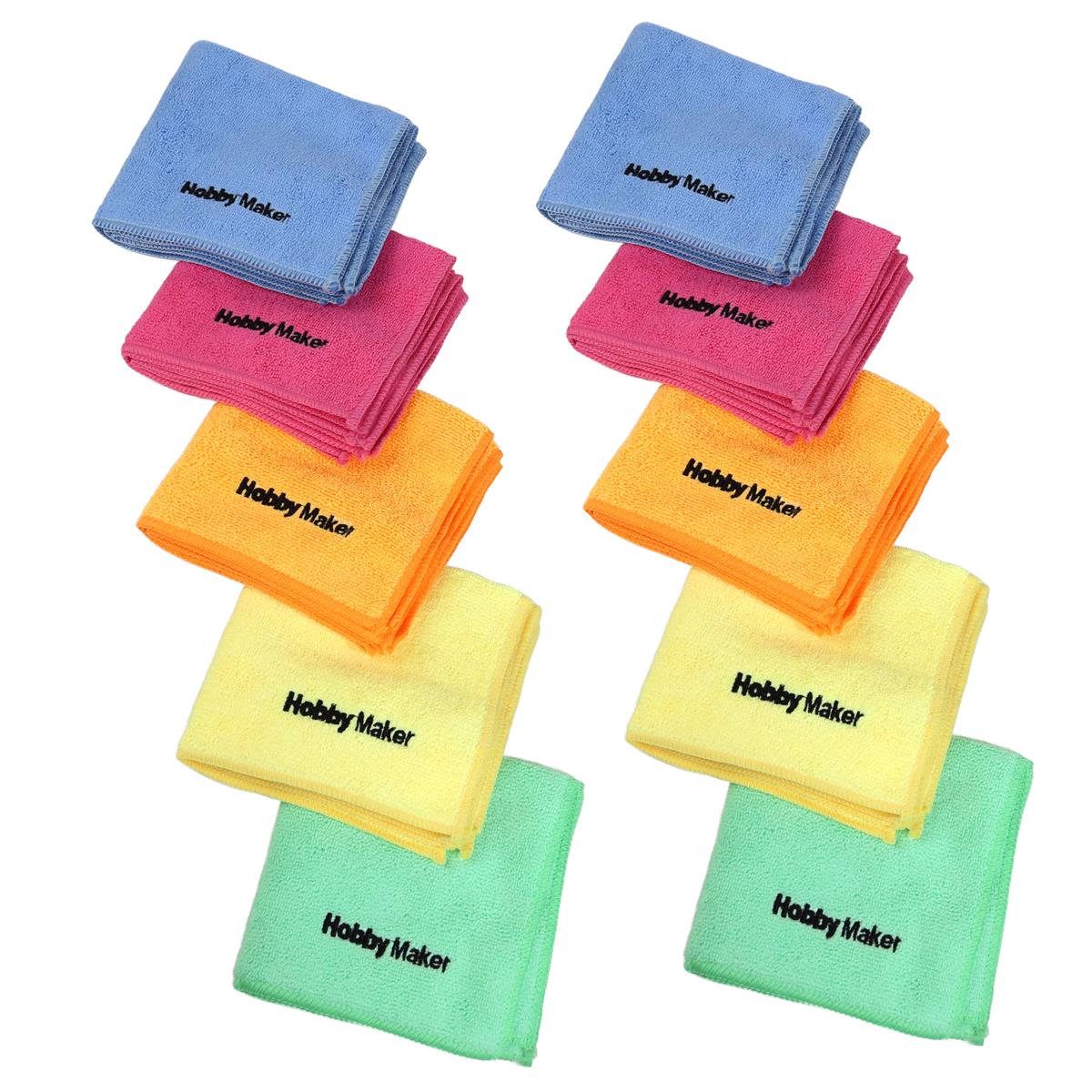 Prodcuer Cat Special! 2 x HobbyMaker Microfibre Cloths 10pcs - 5 ...