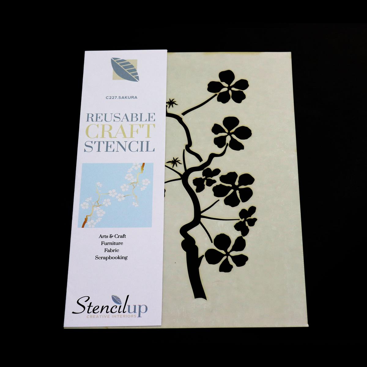 Sakura A4 adheisve-backed stencil | HobbyMaker