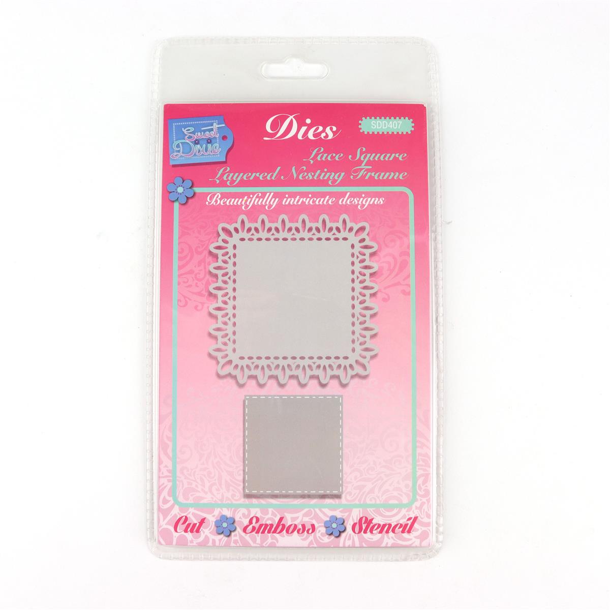 Sweet Dixie Lace Square nesting die set | HobbyMaker
