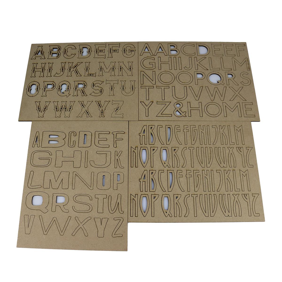 Bert & Gert's MDF Font Embellishments Bundle | HobbyMaker