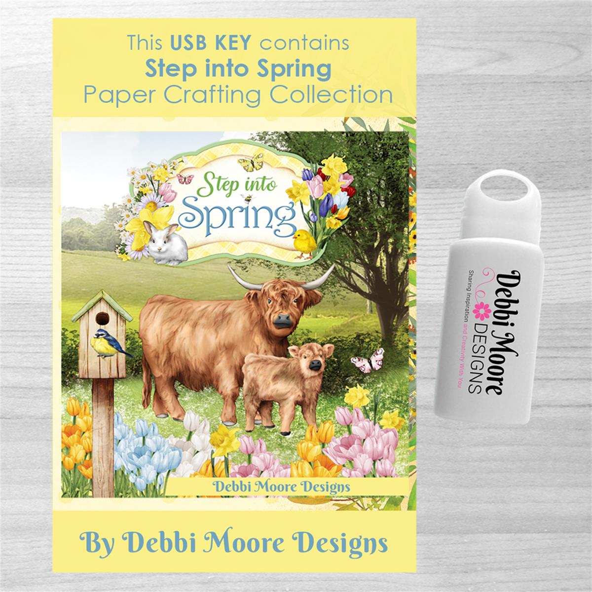 Debbi Moore Designs - Step Into Spring USB Key | HobbyMaker