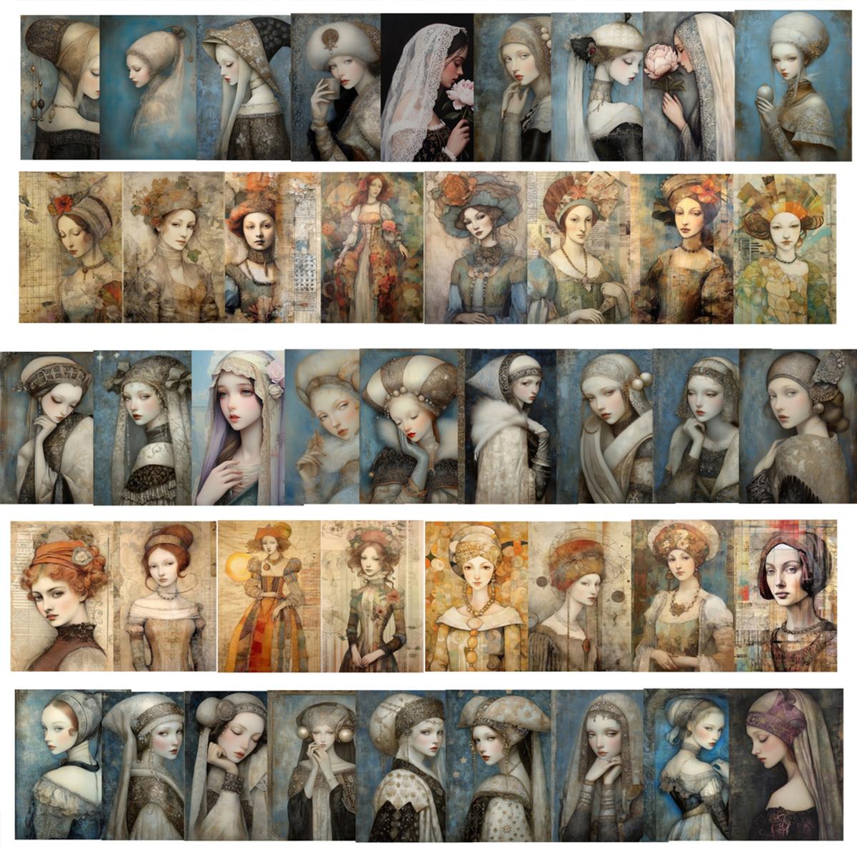 Emlems- 30 X A4 Renaissance Portrait Papers 160GSM | HobbyMaker