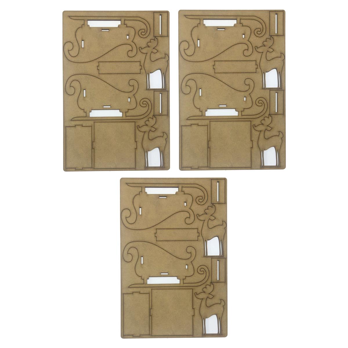 Dreamees Mini Sleigh MDF Kit Multibuy | HobbyMaker