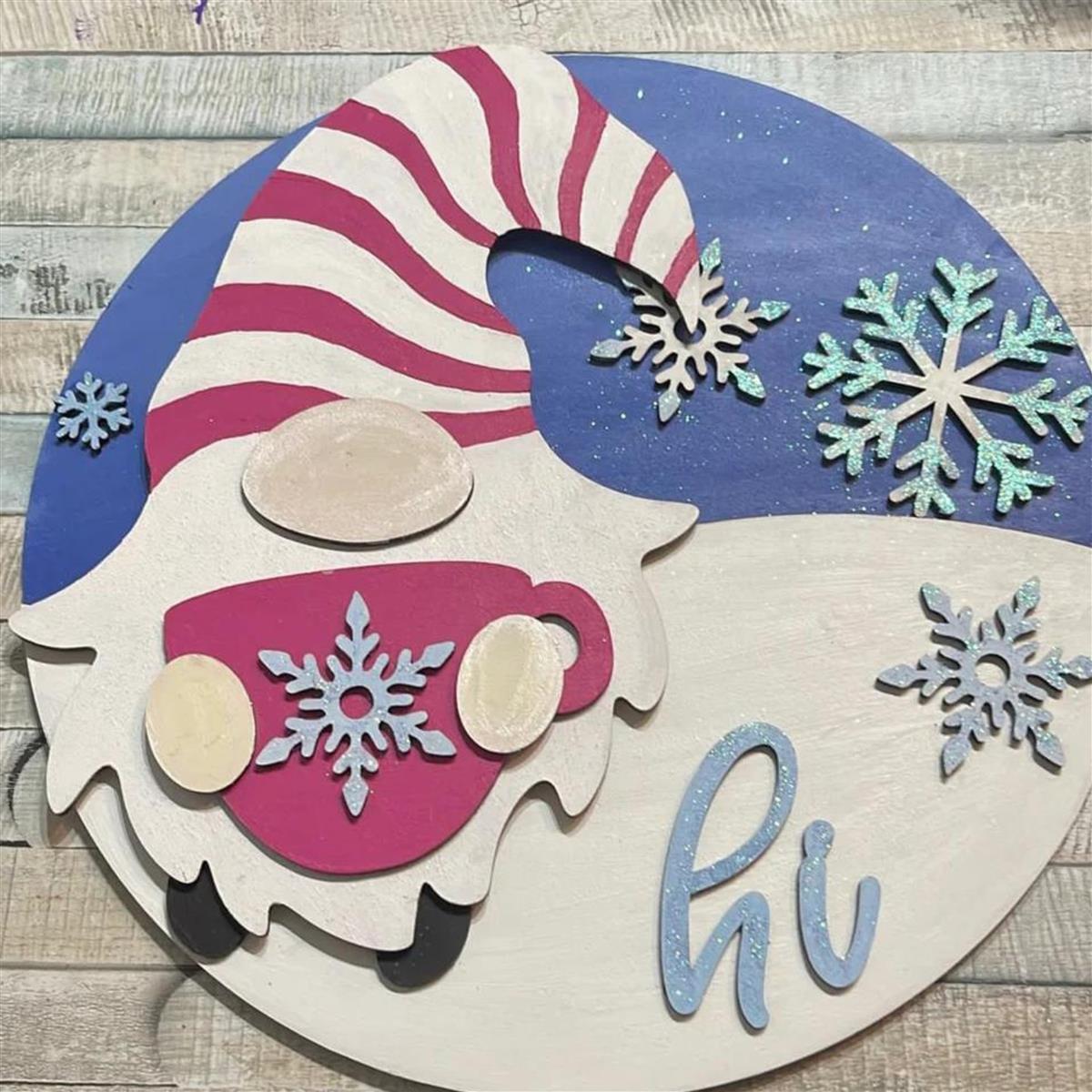 Glitzcraft- MDF Coffee Gnome Plaque | HobbyMaker