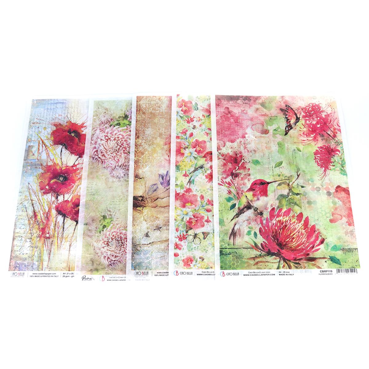 Rice Paper - A4 sizes Floral | HobbyMaker