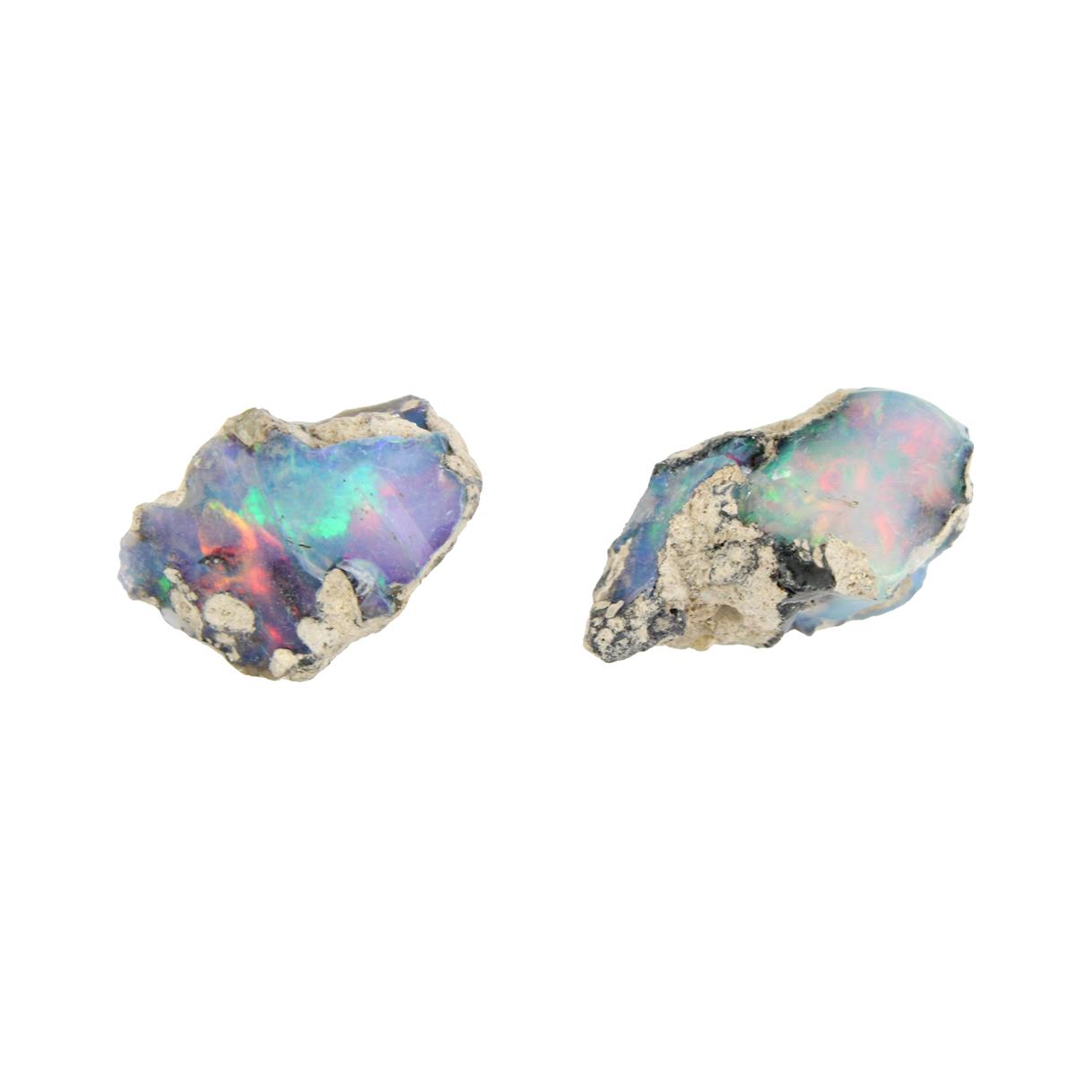18cts Raw Natural Ethiopian Opals Approx 2Pcs | JewelleryMaker