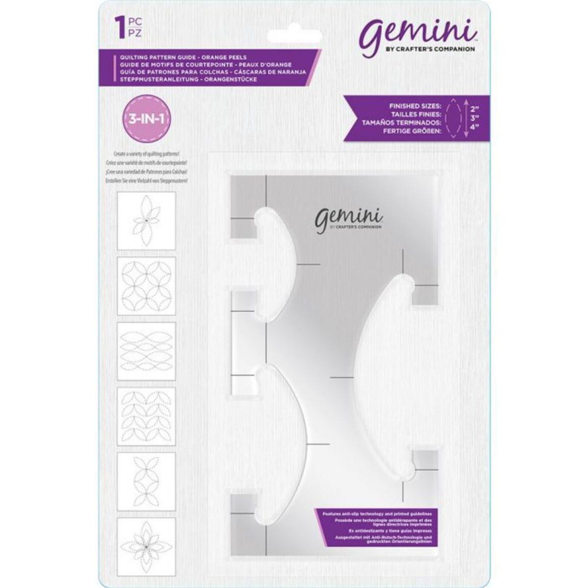 Gemini - Quilting Pattern Guide - Orange Peels - 1PC | SewingStreet