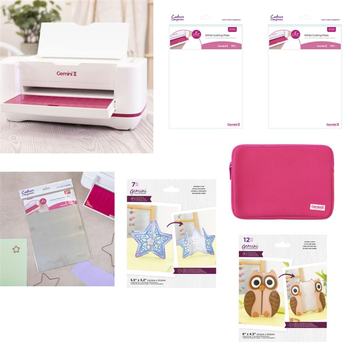 Gemini II Die Cutting and Embossing Machine with Multi Media Dies and ...